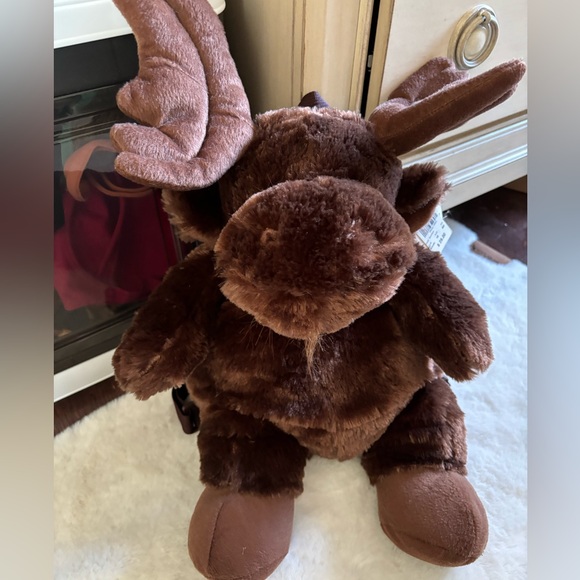 Accessories | Nwt Adorable Moose Plush Backpack | Poshmark